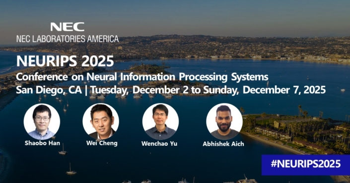 NeurIPS 2025 in San Diego from November 30th to December 5th, 2025 | NEC Labs America